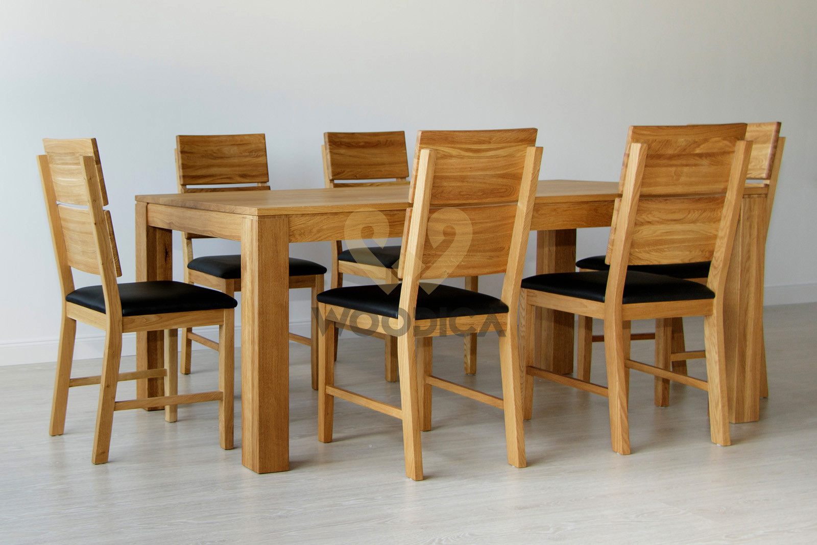 Stół dębowy klasyczny 02 rozsuwany - Woodica