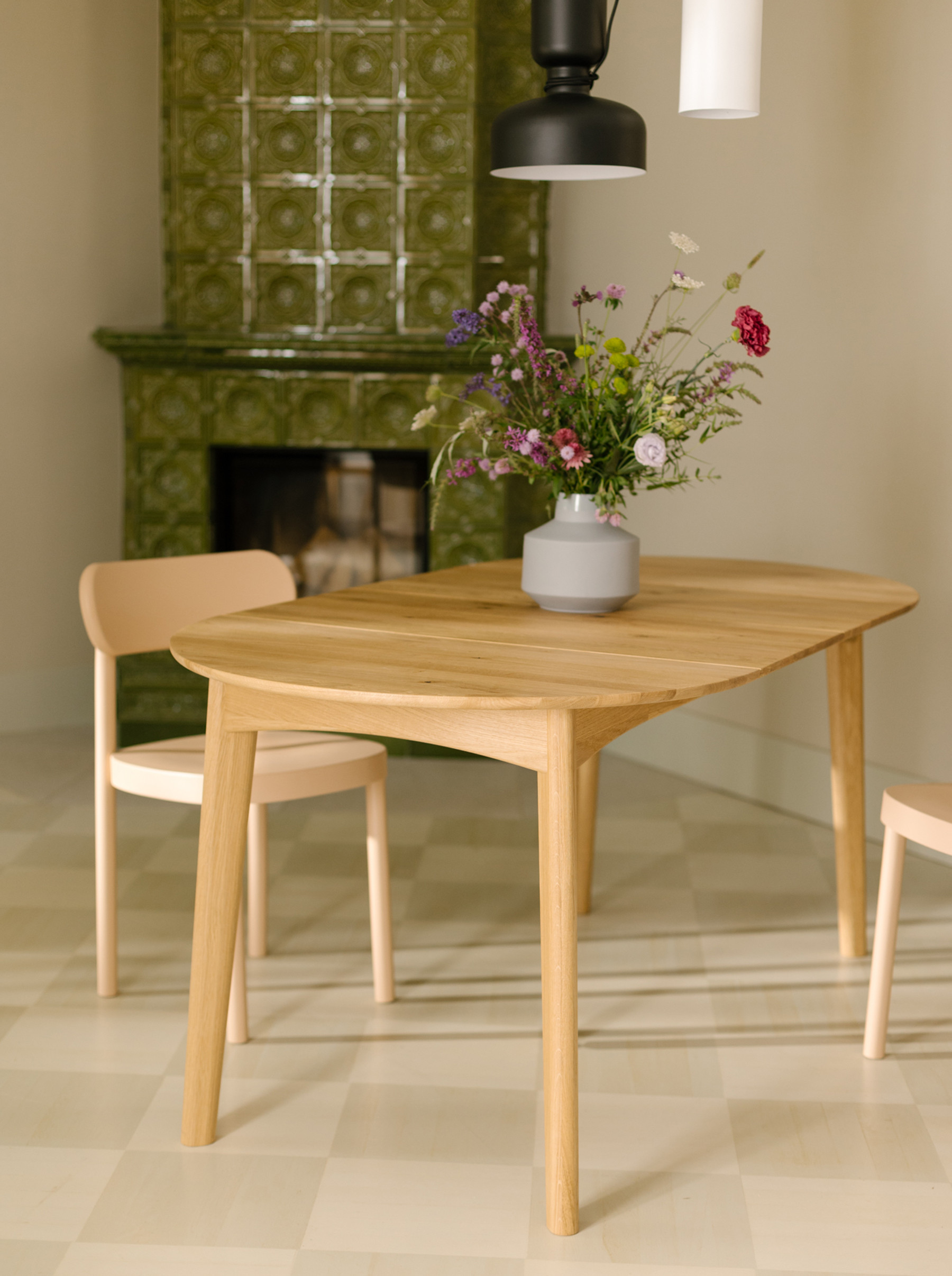 Stół dębowy Fern 02 rozkładany - Woodica