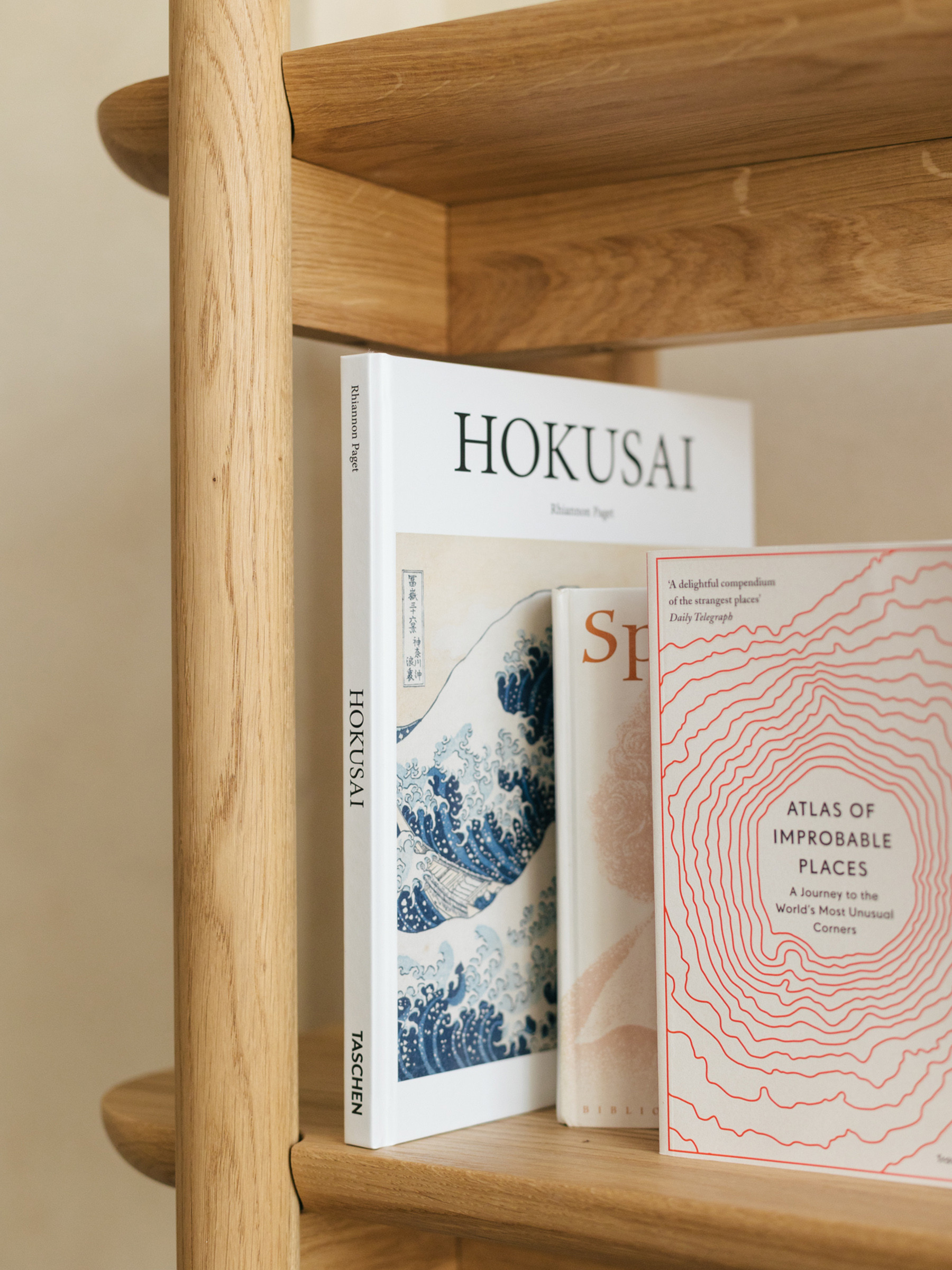 Regał dębowy Japandi 02 - Woodica