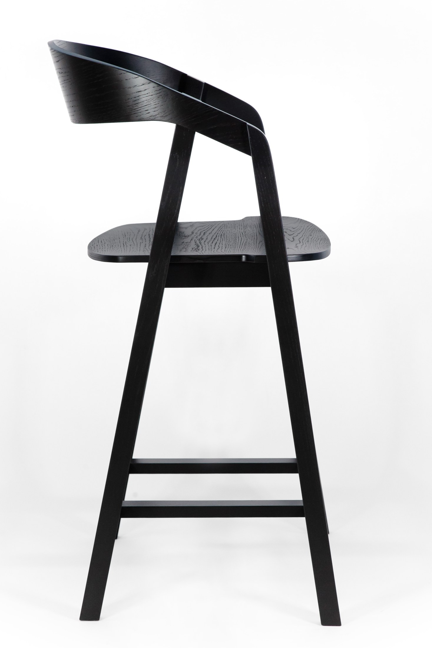 Krzesło dębowe tapicerowane barowe NK-49d - Woodica